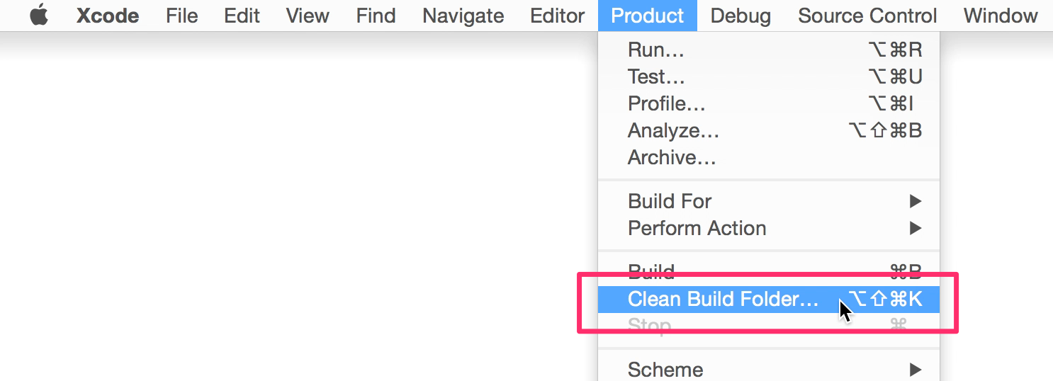 Xcode で Derived Data を簡単に削除する方法